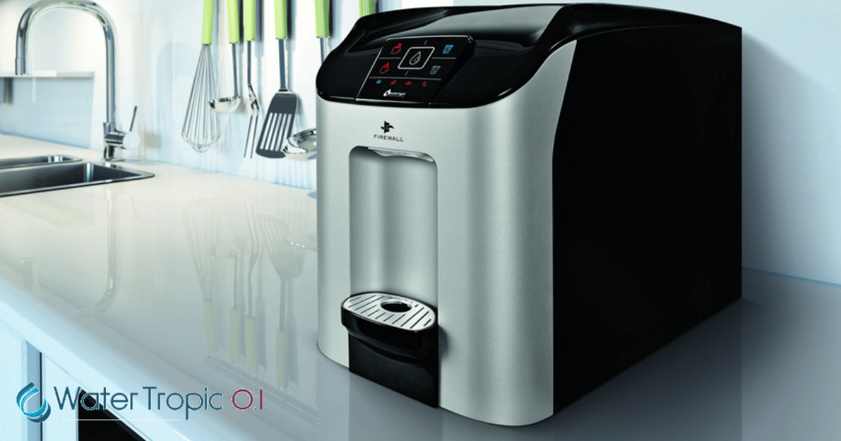 La fontaine à eau Waterlogic Cube Firewall est idéale dans une cuisine | Water Tropic Réunion