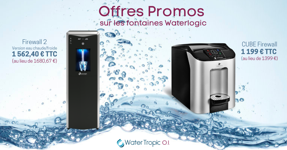 Offres promotionnelles sur les fontaines à eau Waterlogic - Water ...
