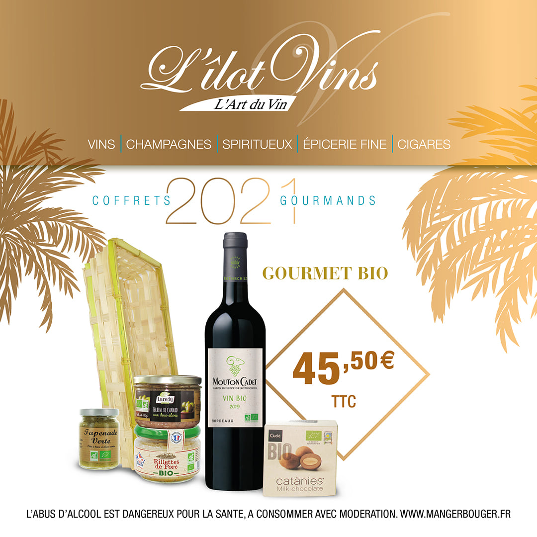 Coffret Cadeau Vin Mouton Cadet Bio | L'îlot Vins Martinique