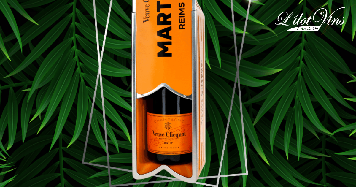 Coffret Champagne Veuve Clicquot « Martinique » disponible chez L'îlot Vins
