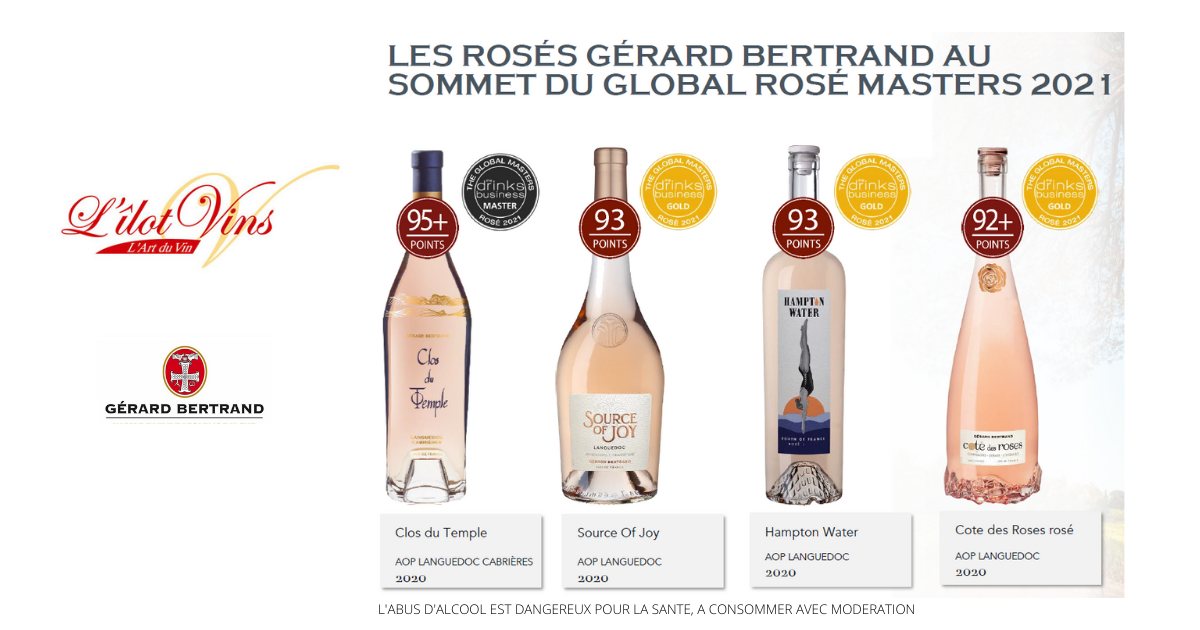 Les Rosés Gérard Bertrand au sommet du Global Rosé Masters 2021 | L ...