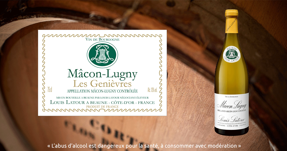 Mâcon-Lugny 2018, Les Genièvres - Maison Louis Latour disponible chez L ...