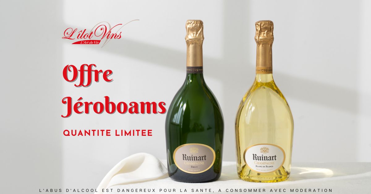 Élargissez votre cave avec les Jéroboams Ruinart : découvrez les offres
