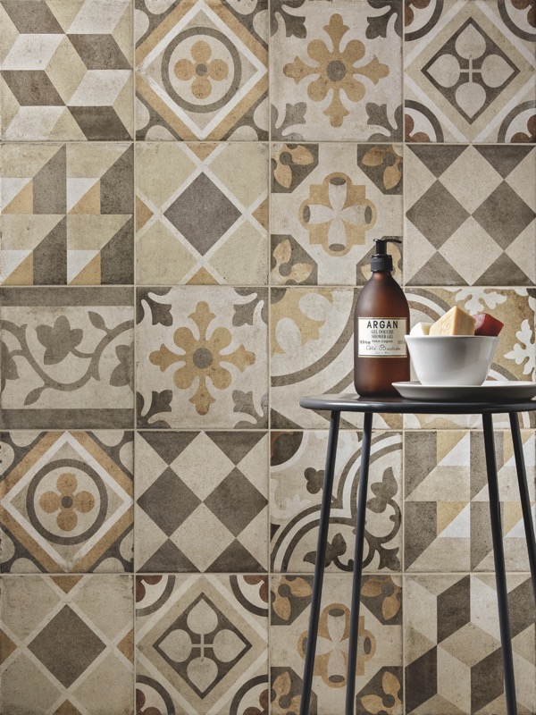 Ottocento Decoro Mix Ambra Porcelain Tiles