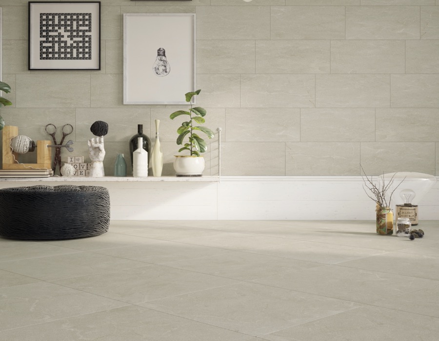 Natural Limestone Effect Porcelain Tiles