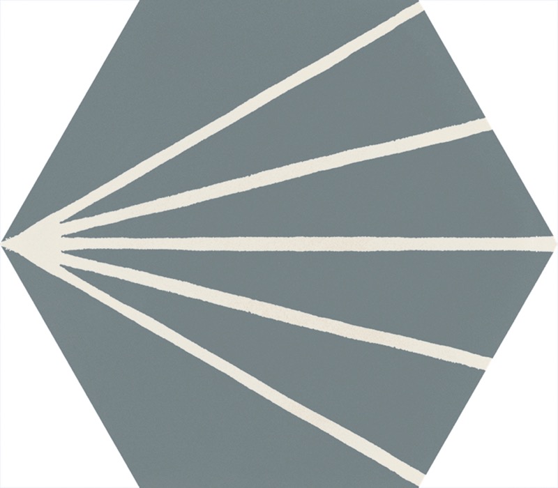 Stratford Decoro Tratto - Hexagon porcelain tiles