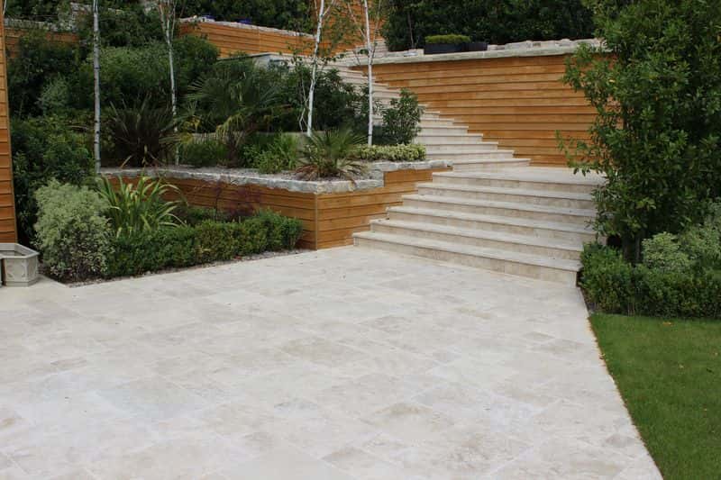 Classic Tumbled Travertine Paving