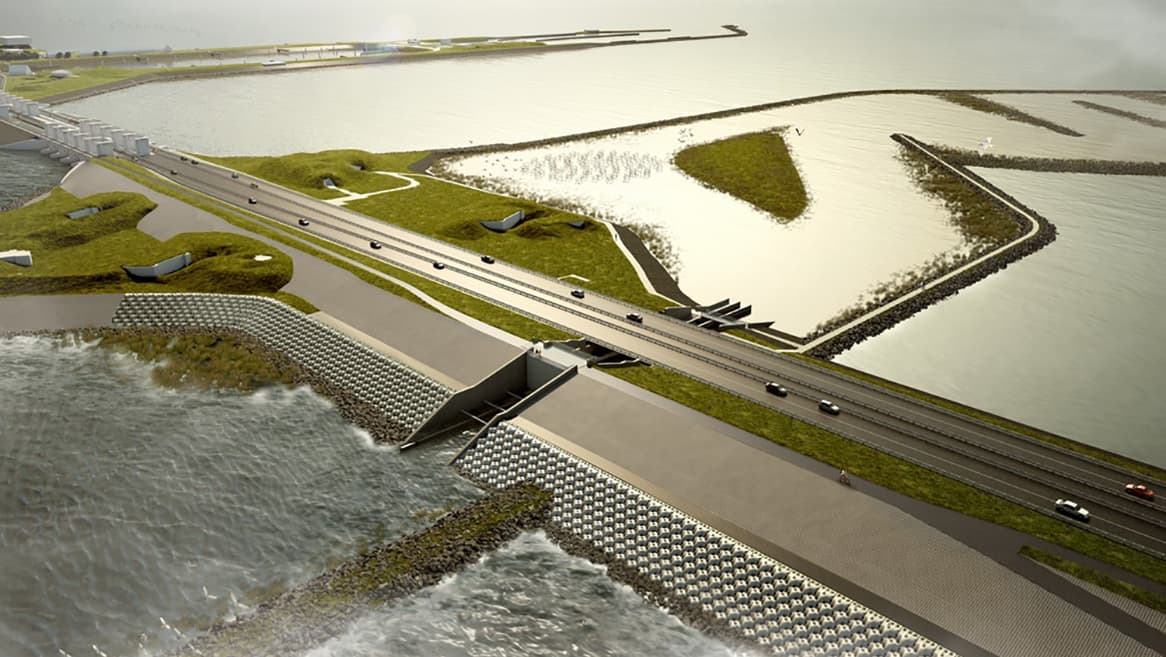 Reinforcing europes longest dam