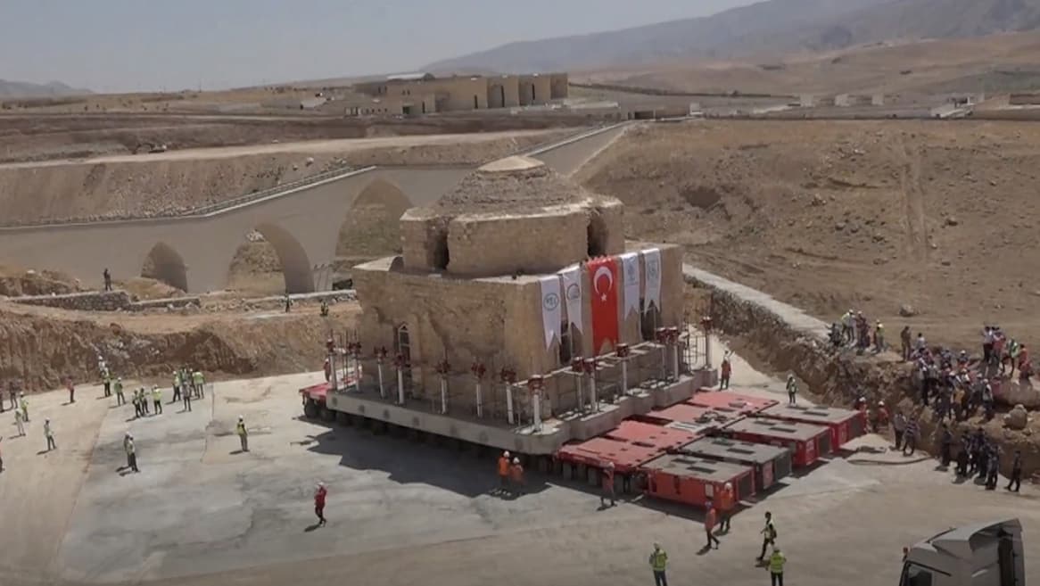 Turkey move ancient monuments from flood zone