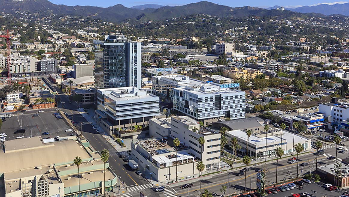 Columbia square rises in hollywood