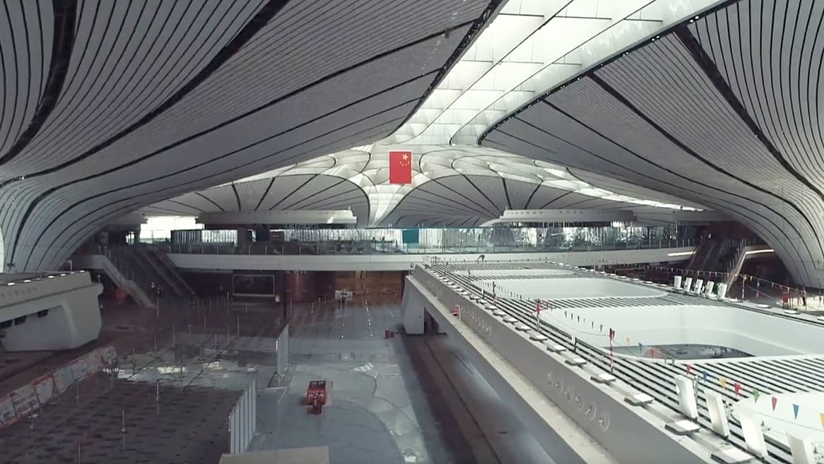 First look at completed beijing daxing airport
