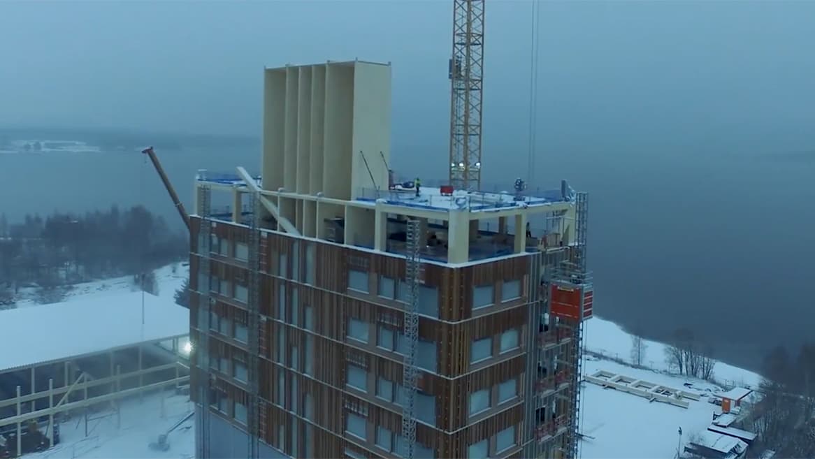 Engineering the world s tallest all timber tower