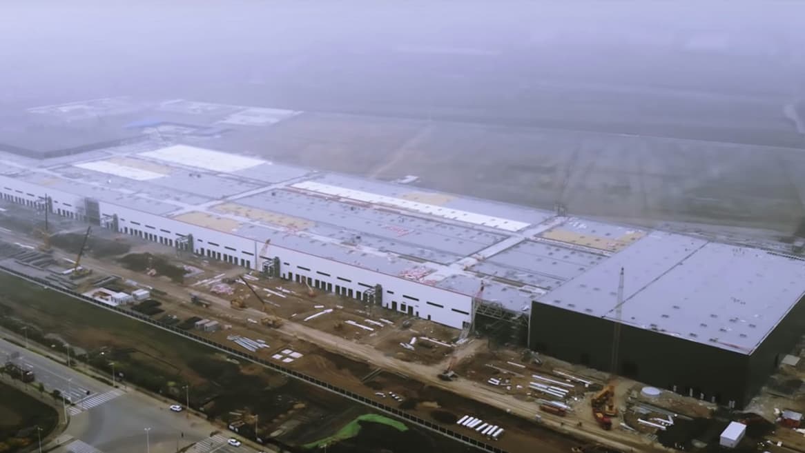 Progress on teslas gigafactory in shanghai revealed