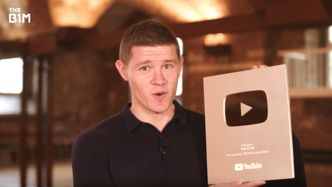 The b1m receive youtube creator award