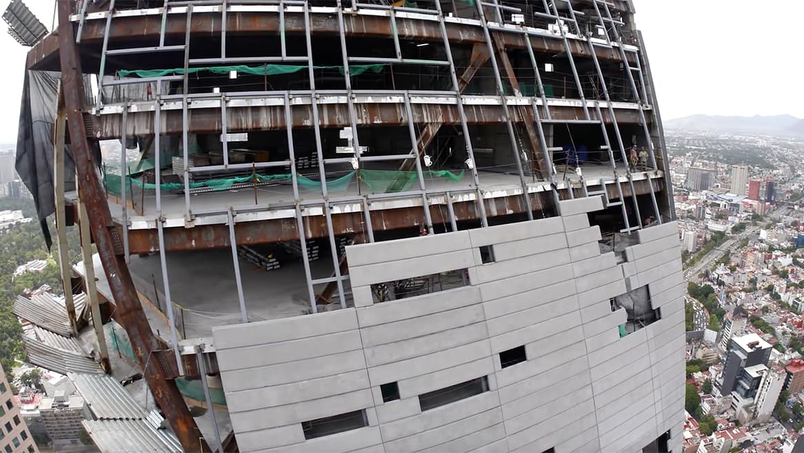 Construction time lapse of mexico city s tallest tower