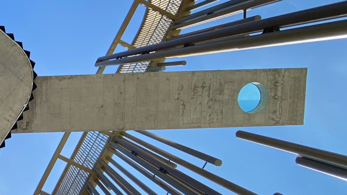 Europe s longest overhanging pool completes