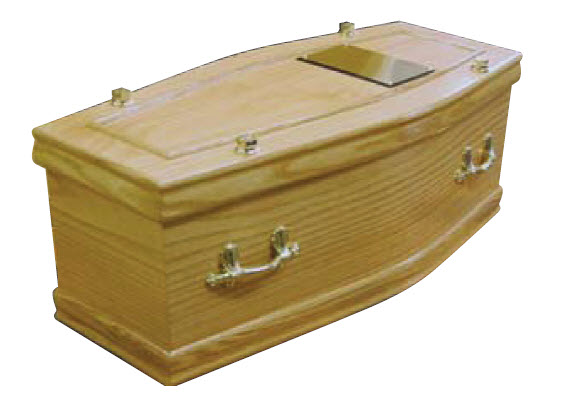 C07 Solid Oak Coffin